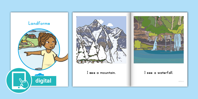 Landforms Early Emergent Reader eBook (teacher made)