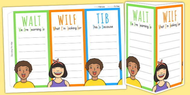 WALT WILF TIB Standing Tabletop Target - class management