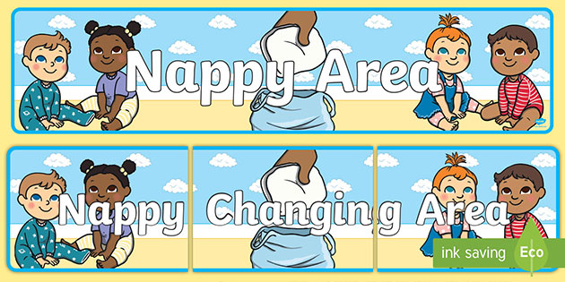 Nappy Area Display Banner (teacher made)