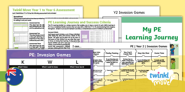 Move PE Year 2 Invasion Games Assessment Pack (teacher made)