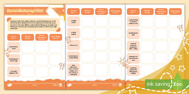 Museum Era Scavenger Hunt