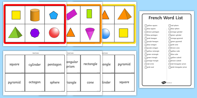 2D and 3D Shape Bingo - 2D and 3D Shape Bingo -, 3d 2d, shape