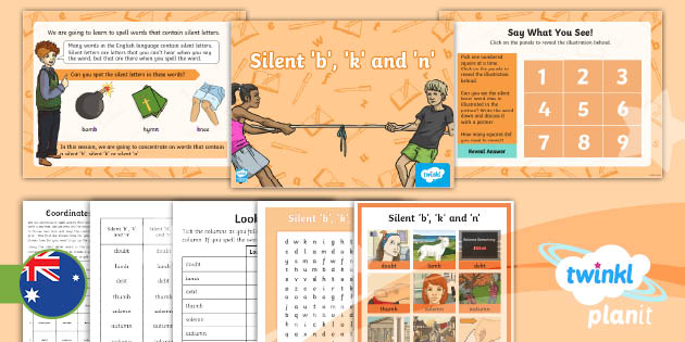 Year 5 Spelling: Silent Letters Lesson 1 (teacher made)
