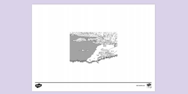 Bay Colouring | KS1 Colouring Sheets | Twinkl Resources