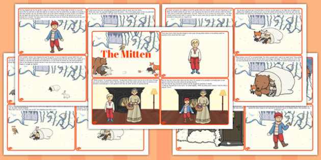 The Mitten Story Cards (teacher made)