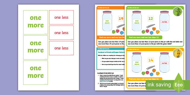 EYFS Maths One More, One Less Chilli Challenges: Pom-Pom Jars