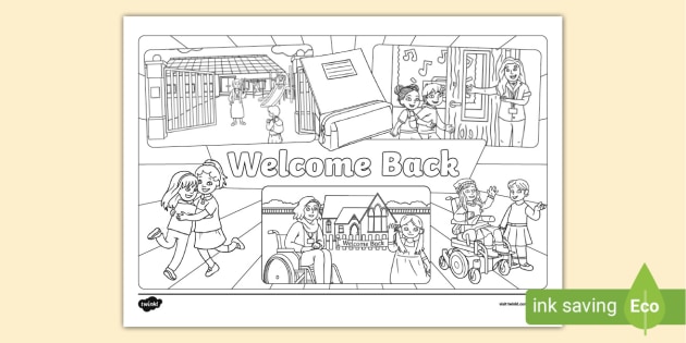 Welcome Back Colouring (teacher made)