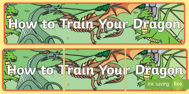How to Train Your Dragon Display Banner (teacher made)