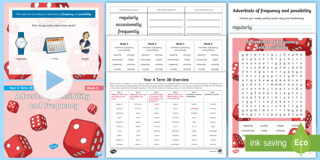 Year 4 Term 3B Week 5 Spelling Pack (teacher made)