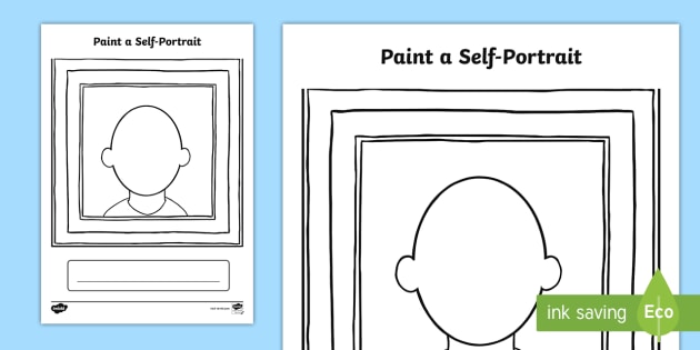 Paint a Self-Portrait Activity - Oval Face Outline