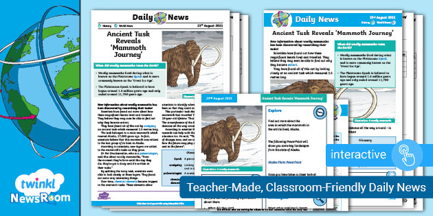 News About the Woolly Mammoth | Reading Comprehension (7-11)