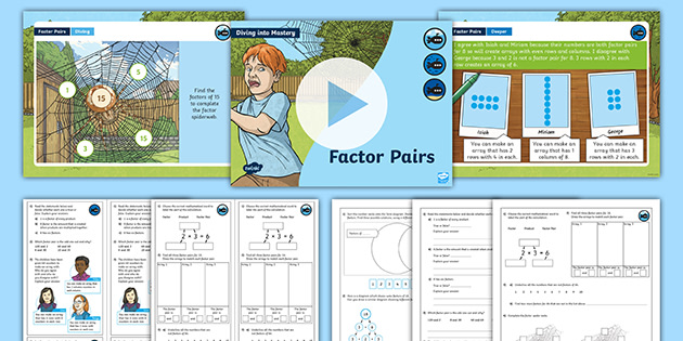 👉 White Rose Maths Supporting Year 4 Factor Pairs Teaching Pack
