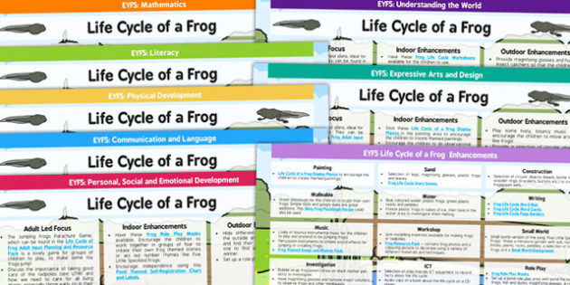 EYFS Life Cycle of a Frog Lesson Plan and Enhancements Ideas - planning
