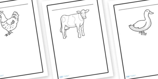 Farmyard Writing Frame (teacher made)