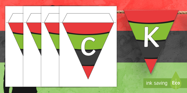 Black History Month Display Bunting (teacher made)