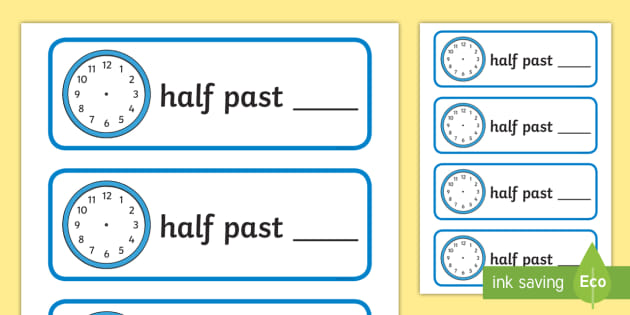 Half Past Own Times Cards