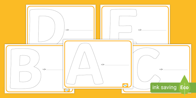 Decorate My Initial and Write My Name Activity