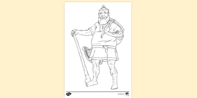 FREE! - The Dagda Colouring Sheet | Colouring Sheets