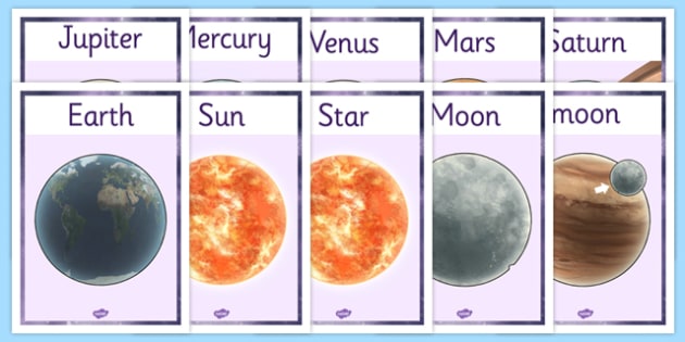Year 5 Science Earth and Space Display Posters - display posters