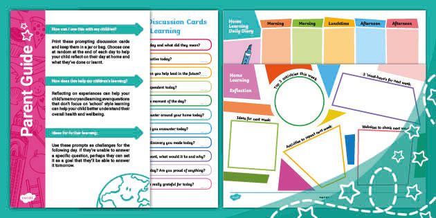 Home Learning Planning and Reflection Pack (teacher made)