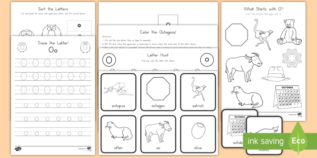 Letter O Activity Pack (teacher made)