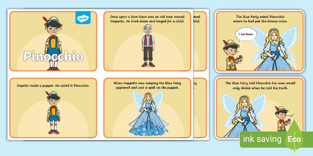 Pinocchio Story Sequencing (4 per A4)