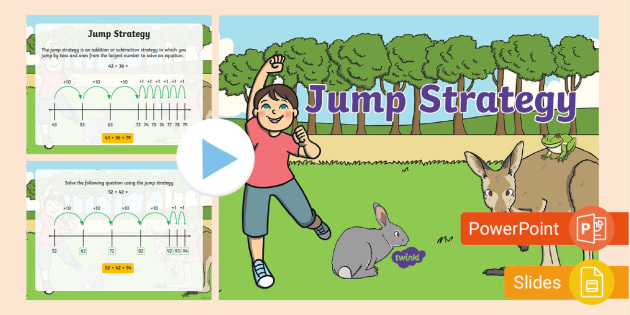 Jump Strategy - Maths PowerPoint | Twinkl Teaching Resource