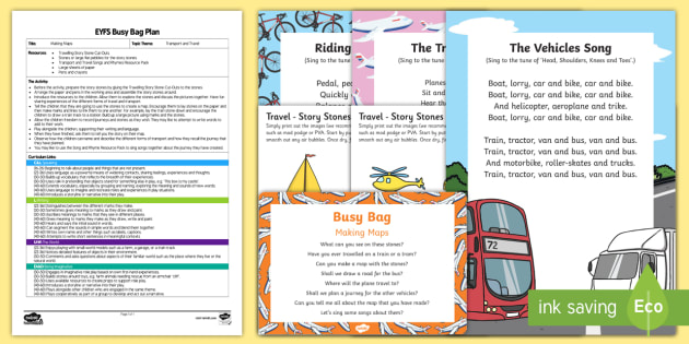 EYFS Making Maps Busy Bag Plan and Resource Pack
