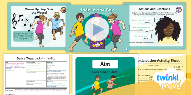 👉 Twinkl Move - Year 2 Dance: Toys Lesson 4 - Jack in the Box
