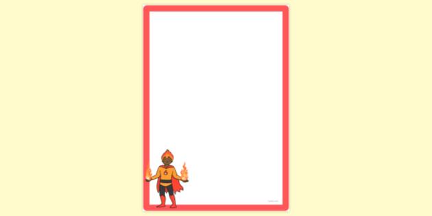 FREE! - Superhero Page Border | Page Borders | Twinkl