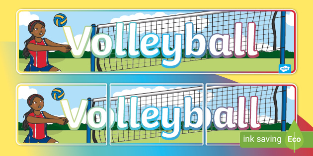 Volleyball Display Banner (teacher made)