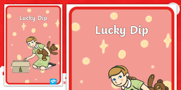 Christmas Themed Lucky Dip Poster