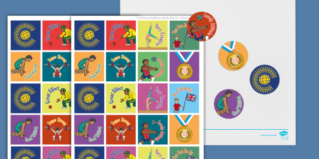 The Commonwealth Games - Reward Stickers (teacher made)