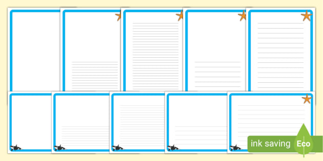FREE! - Ocean Life Page Border (teacher made)