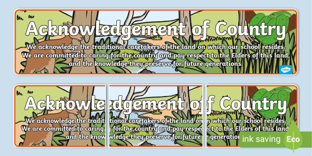 * NEW * Acknowledgement of Country Australia | Banner | Twinkl