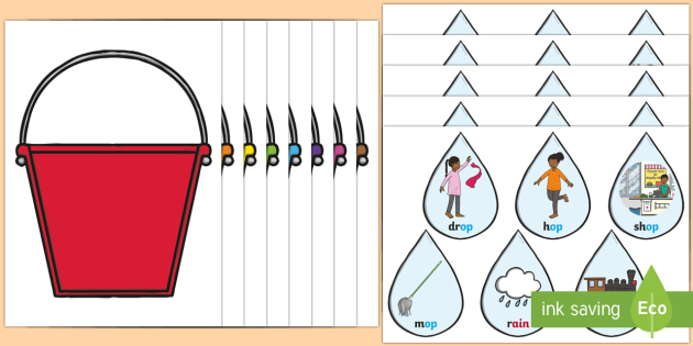 Rhyming Raindrops Game (creat de profesori)