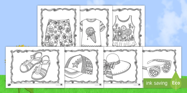 Somerklere Inkleur bladsye