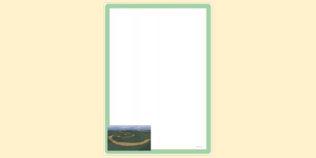 FREE! - Simple Blank Amazon River Page Border | Page Borders | Twinkl
