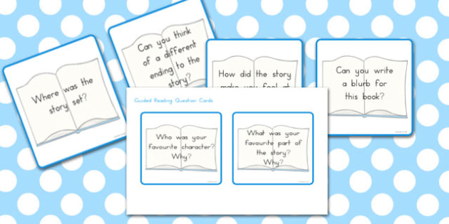 Guided Reading Cards (teacher made)