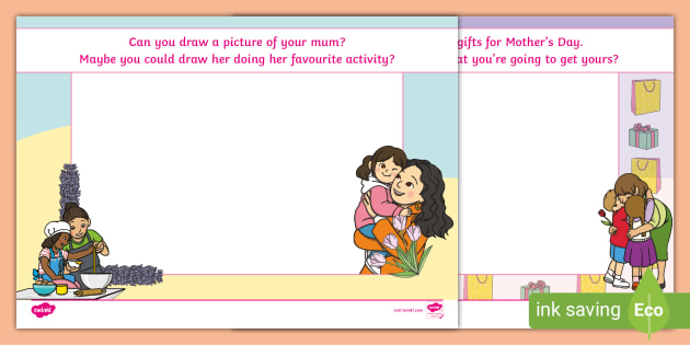 FREE! - Mother's Day Drawing Prompts (teacher made)