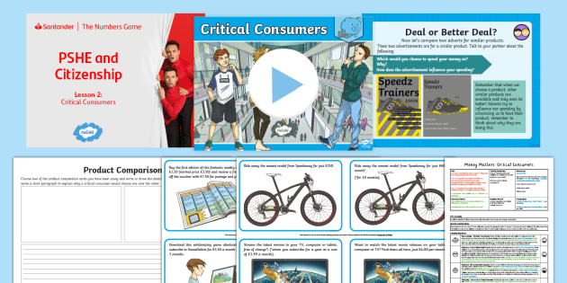 FREE! - PSHE and Citizenship UKS2 Money Matters Lesson 2: Critical ...