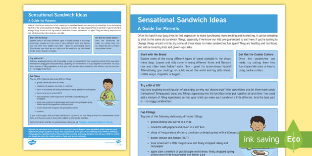 Sensational Sandwich Ideas Guide for Parents