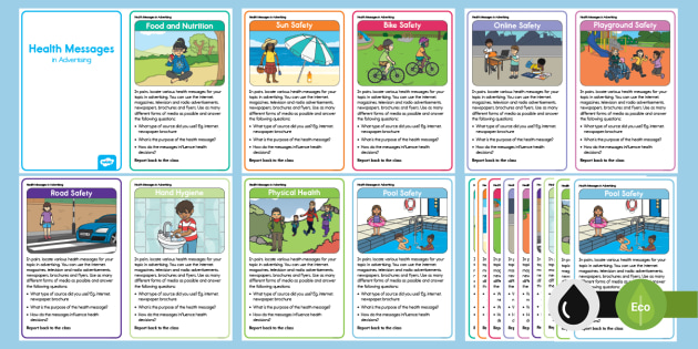 Health Messages in Advertising Discussion Cards