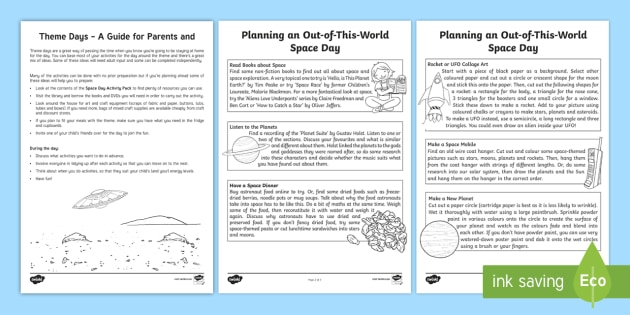Space Day Worksheet / Worksheet (teacher made)