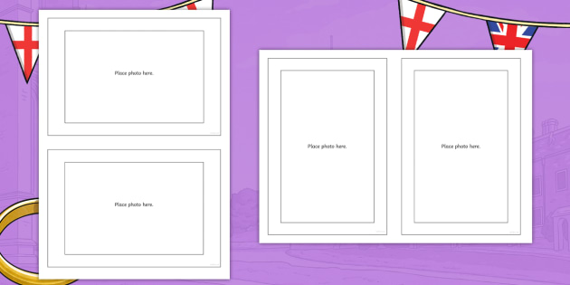 Photo Frame Worksheets