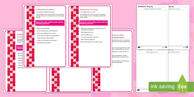 Valentine's Day Building Blocks for Writing (teacher made)