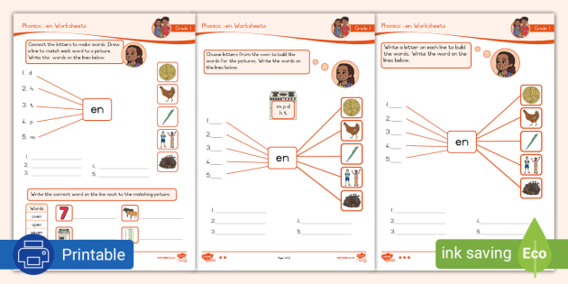 Grade 1 Phonics Worksheets | twinkl.co.uk