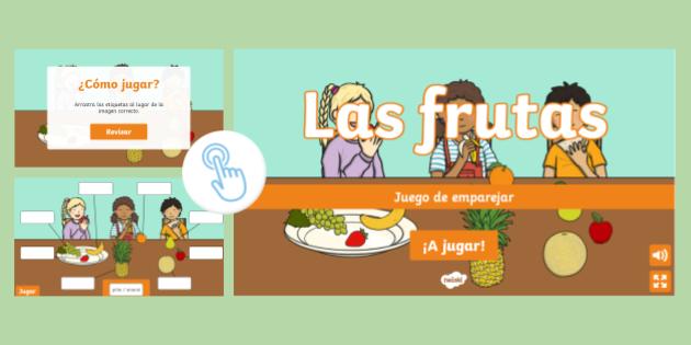 Juego de interactivo: Las frutas - Twinkl Go (Teacher-Made)