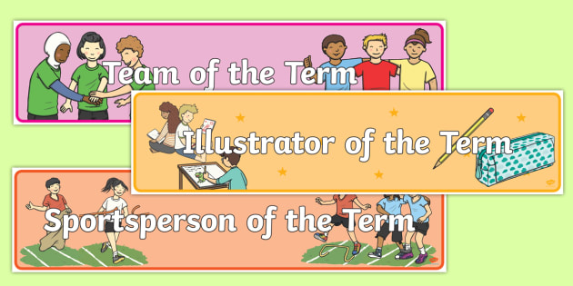 Term Banner Display Pack - Author of the Term Display Banner