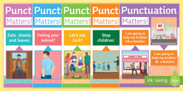GCSE Humorous Punctuation Posters Display Pack